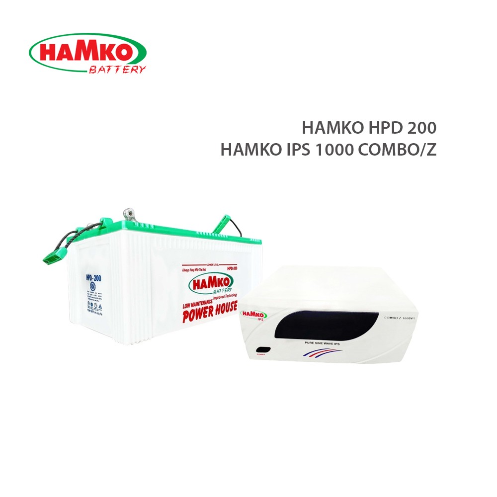 HAMKO IPS 1000VA With HPD 200 Battery 5 Fan and 8 Light 1 LED TV